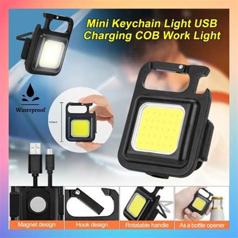 Jual Lampu Led Gantungan Kunci Multifungsi Lampu Senter Camping USB