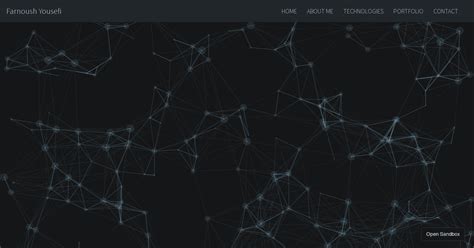 React Particle Animation Examples CodeSandbox