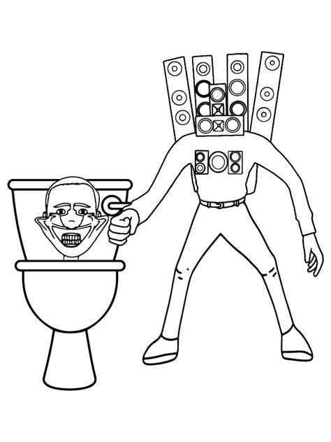Skibidi Toilet And Speakerman