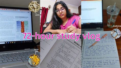 72 Hour Study Vlog Productive Study Days CUET Prep Lots Of Note