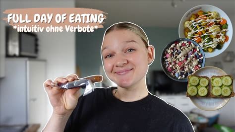 Realistisches Full Day Of Eating Intuitiv Ohne Verbote I Recovery