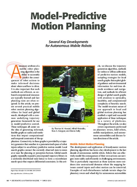 pdf model predictive motion planning ross knepper