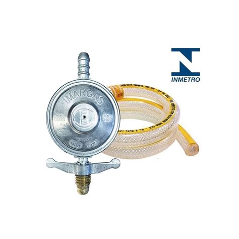 Kit Regulador Registro Gas Alianca G Mangueira E Abracadeira Casas Bahia