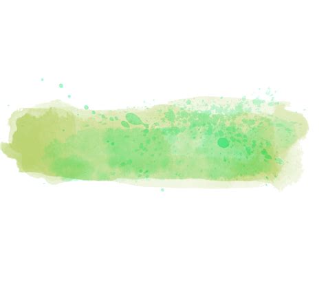 Watercolor Green Brush Stroke 16535293 PNG