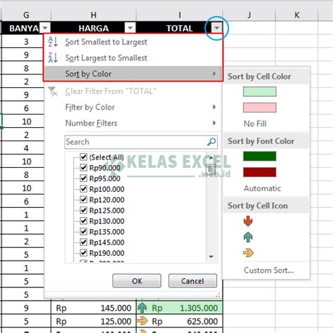Cara Mengurutkan Angka Dari Kecil Ke Besar Di Excel Hal