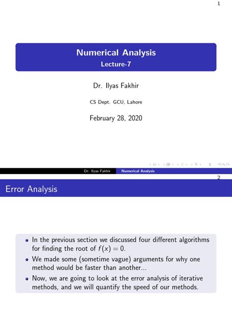 numerical analysis lecture 7 pdf numerical analysis limit mathematics