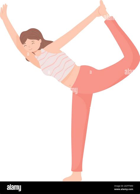 Woman Making Yoga Stock Vector Image Art Alamy