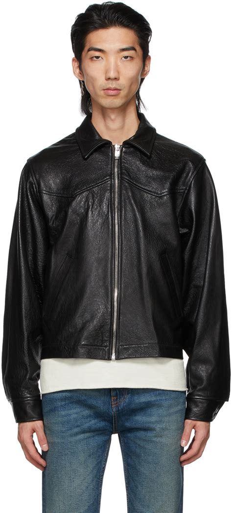 Enfants Riches D Prim S Black Leather Signature Western Jacket
