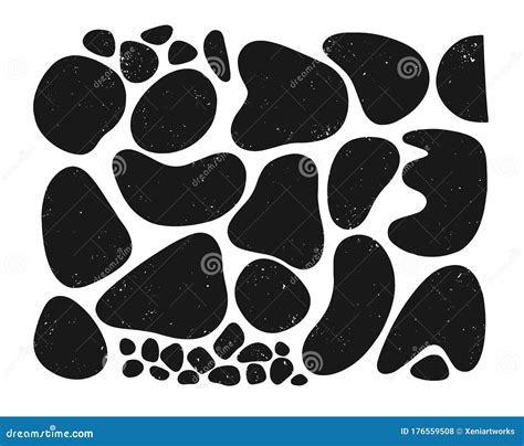 Conjunto De Formas Orgánicas Dibujadas a Mano Vectorial Formas
