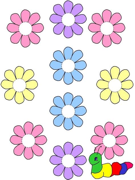 Coloriages Gommettes Printemps