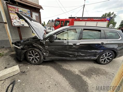 Wypadek na skrzyżowaniu ulic Kwoczka i Prószkowskiej w Opolu