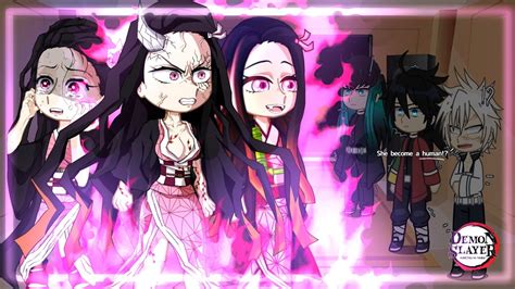 Past Hashiras React To NEZUKO KAMADO ALL PARTS MANGA