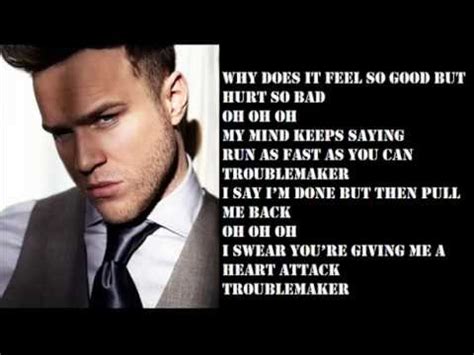Olly Murs Feat Flo Rida Troublemaker Lyrics On Screen YouTube