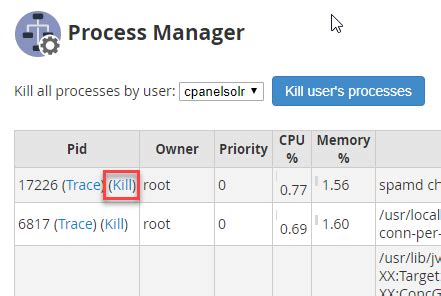 Killing Processes With The Whm Process Manager Inmotion Hosting