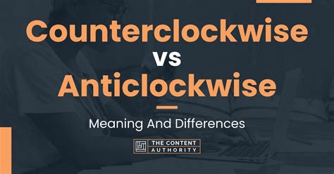 Counterclockwise Vs Anticlockwise Meaning And Differences