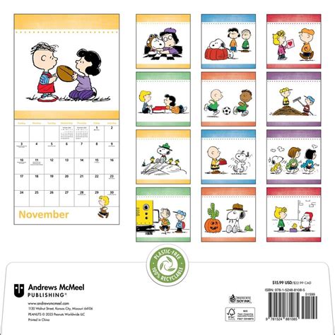 Snoopy Pocket Calendar 2024 Lila Shelba