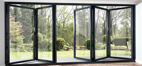 Low E Glass Accordion Kitchen Custom Bi Fold Aluminum Folding Doors For