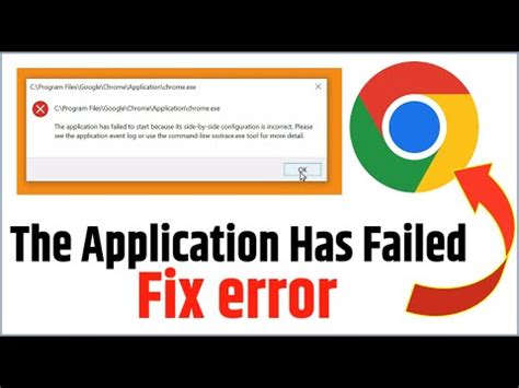 Application Has Failed To Start Because Its Side By Side Configuration