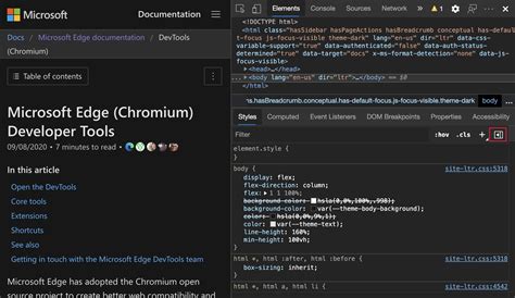 devtools microsoft edge 87 中的新增功能 microsoft edge development microsoft learn