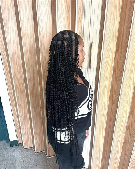 Heavenly Goddess Knotless Braids Hairstyles In Zohna