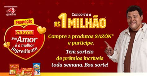 Participe da Promoção Sazón 2023 Seu Amor é o Maior Ingrediente para