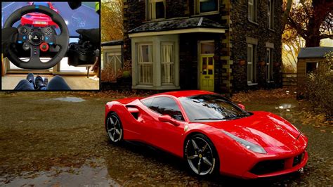 Ferrari 488 GTB Realistic Driving Forza Horizon 4 Online Logitech