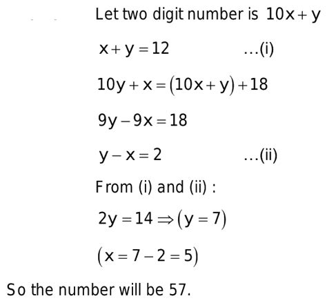The Sum Of A Two Digit Number Is The Numbers Obtained By