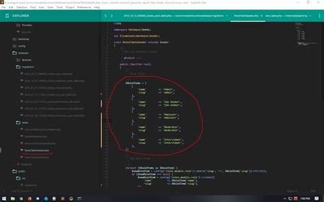 Php Artisan Migrate And Seed Not Working Accordingly Issue 42