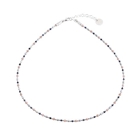 Naszyjnik Damski Z Naturalnymi Kamieniami Hurt Amber Ring