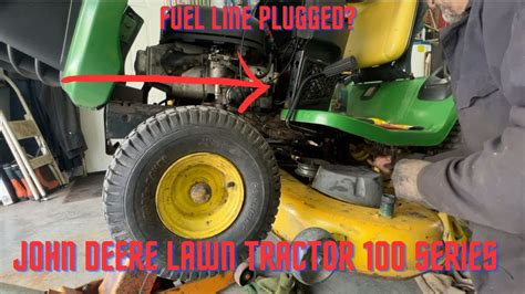 How To Check Replace A Bad Fuel Line John Deere Lawn Tractor Mower