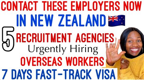 RECRUITMENT AGENCIES HIRING FOREIGN WORKERS IN NEW ZEALAND NEW