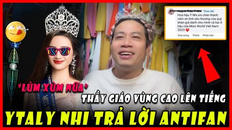 Thầy Giáo Vùng Cao Phản Bác Phát Ngôn Nạn ĐÓI Nạn DỐT Từ Hoa Hậu Ý