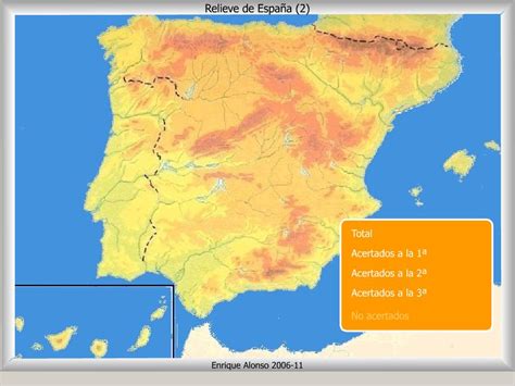Mapa Interactivo Relieve De Espana