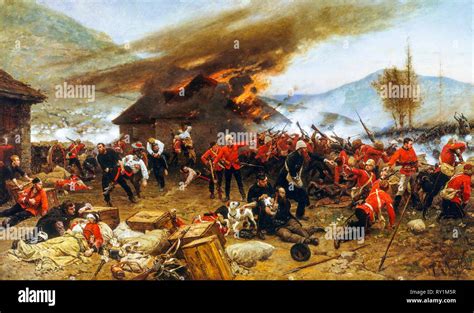 The Defence Of Rorke S Drift 1879 Oil On Canvas Painting 1880 By