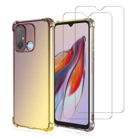 Xiaomi Redmi 12C Coque Transparente Souple TPU de Couleur dégradée