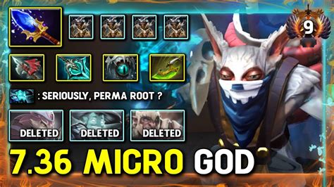 7 36 MICRO GOD Meepo Aghs Scepter Item Build 100 Perma Root Counter