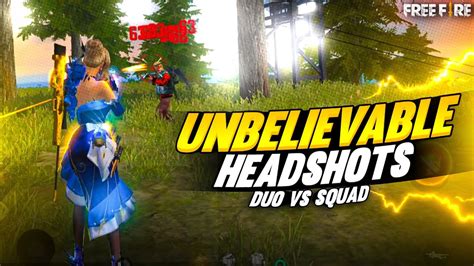 Unbelievable Headshots In Duo Vs Squad Full Ranked Game Garena Free