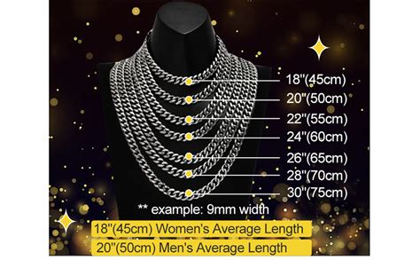 Inscca Chaine Homme Acier Inoxydable Argent Couleur 3 6 9 12mm Collier