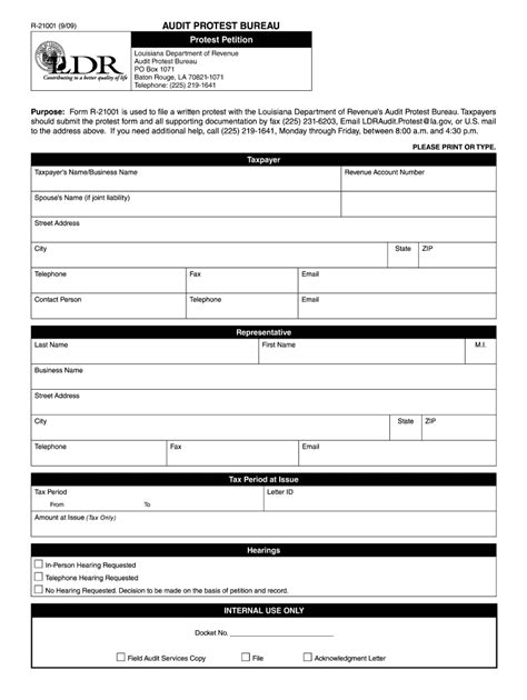 Protest Petition Form R Fill And Sign Printable Template