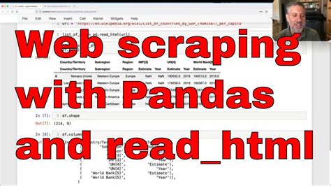 Scraping Html Tables Into Pandas With Read Html Youtube