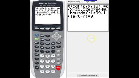 Finding Chi Square Critical Values With The TI 84 YouTube
