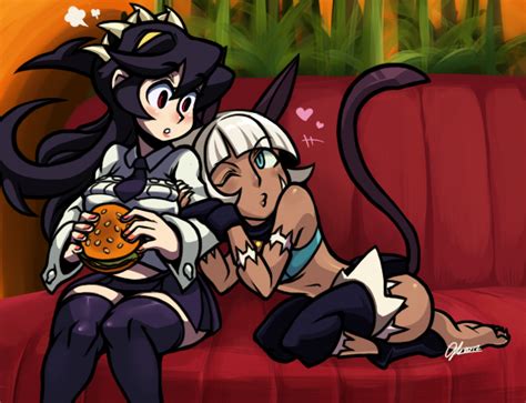 Filia Samson And Ms Fortune Skullgirls Drawn By Audrey Kare Danbooru