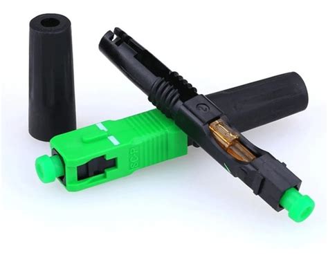 Conector Fast Rápido Fibra Óptica Verde Sc apc 100 Unidades Frete grátis