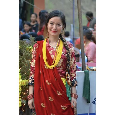 Pin By Mansi Tamang On Nepali Traditional Gurung Dress Traditional Dresses Traditional Outfits