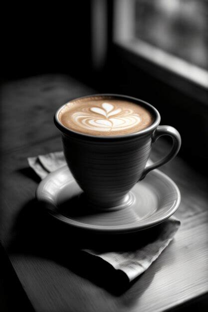 Premium Ai Image A Cup Of Coffee Sitting On Top Of A Saucer