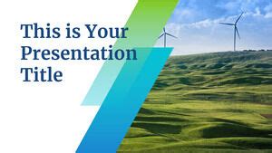 Blue Green Professional Free PowerPoint Template Google Slides