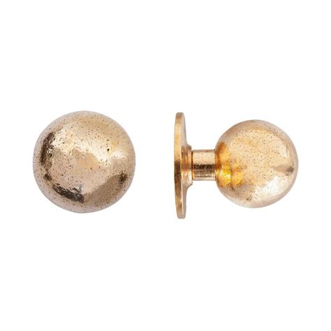Bouton De Porte PT 70 Bronze Brut Poli Collection Pure De Dauby