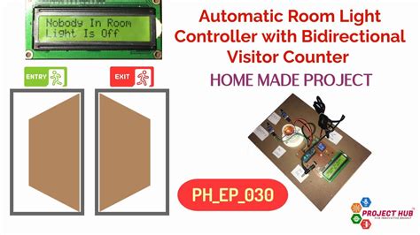 Automatic Room Light Controller With Bidirectional Visitor Counter
