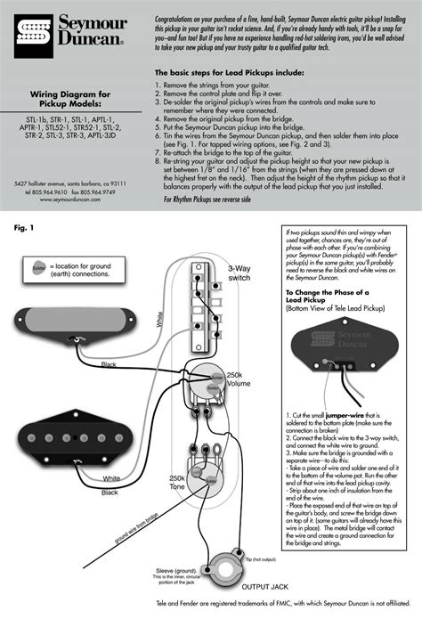 Wiring Instructions Seymour Duncan