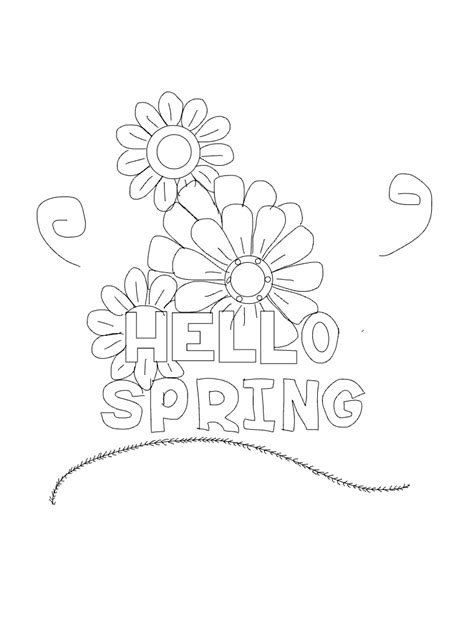 Spring Coloring Sheet Notability Gallery